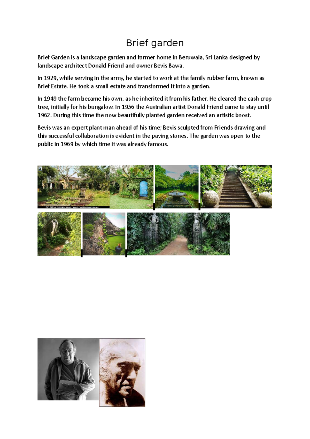 Brief garden - Brief garden Brief Garden is a landscape garden and ...