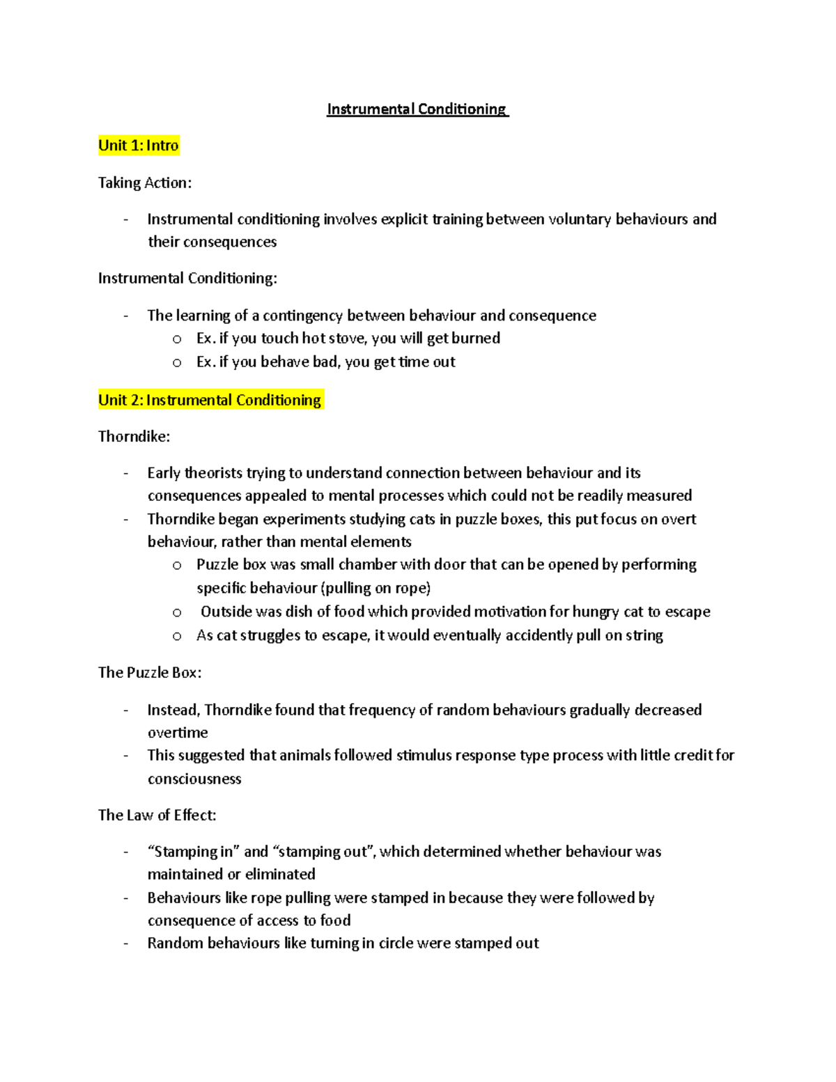 4-Instrumental-Conditioning - Instrumental Conditioning Unit 1: Intro ...