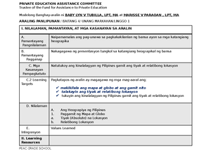 Learning Plan - template for creating a Lesson Plan - Holy Rosary ...