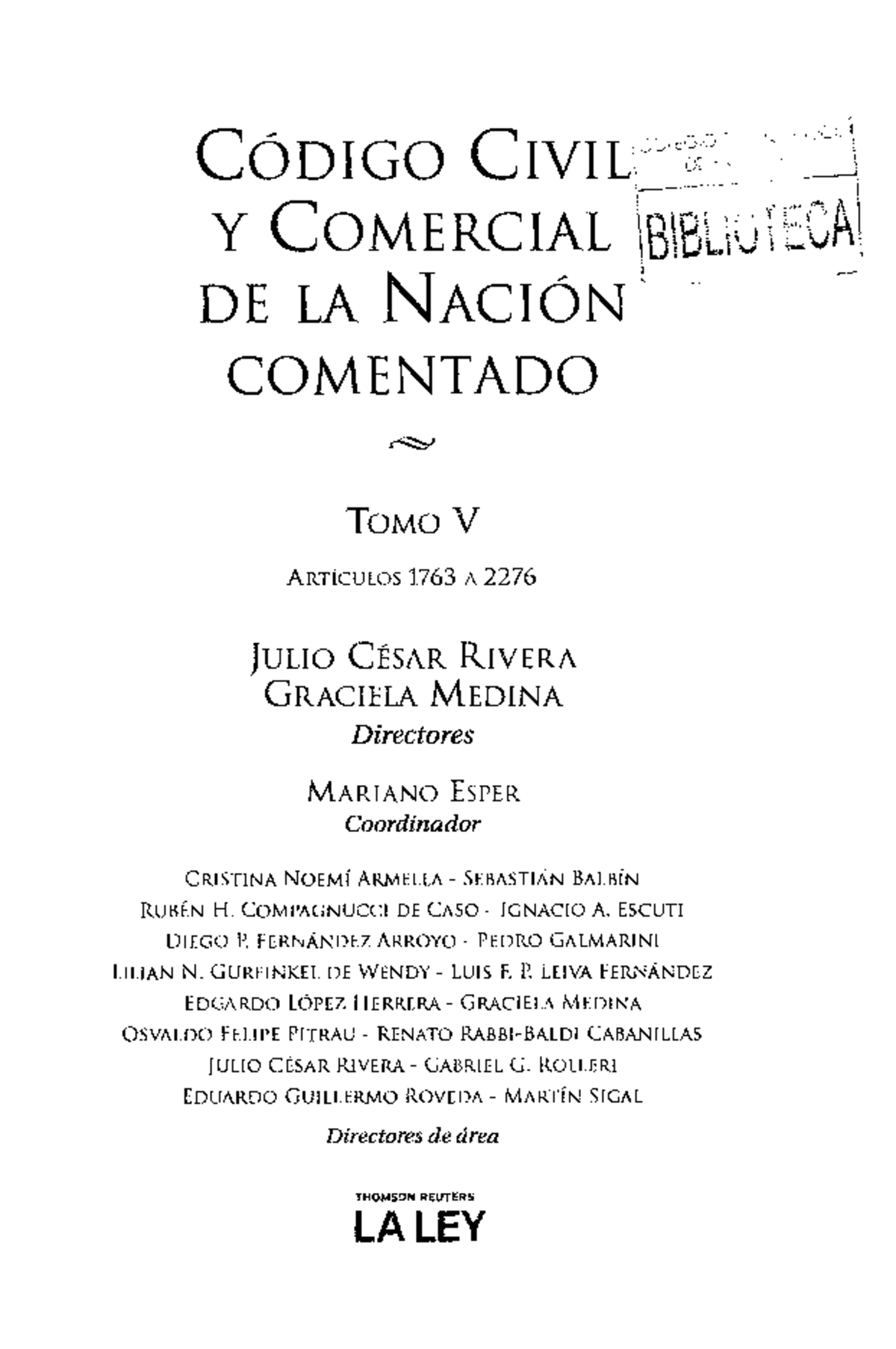 Ccyccome - Codigo Civil y Comercial Comentado Julio Cesar Rivera ...