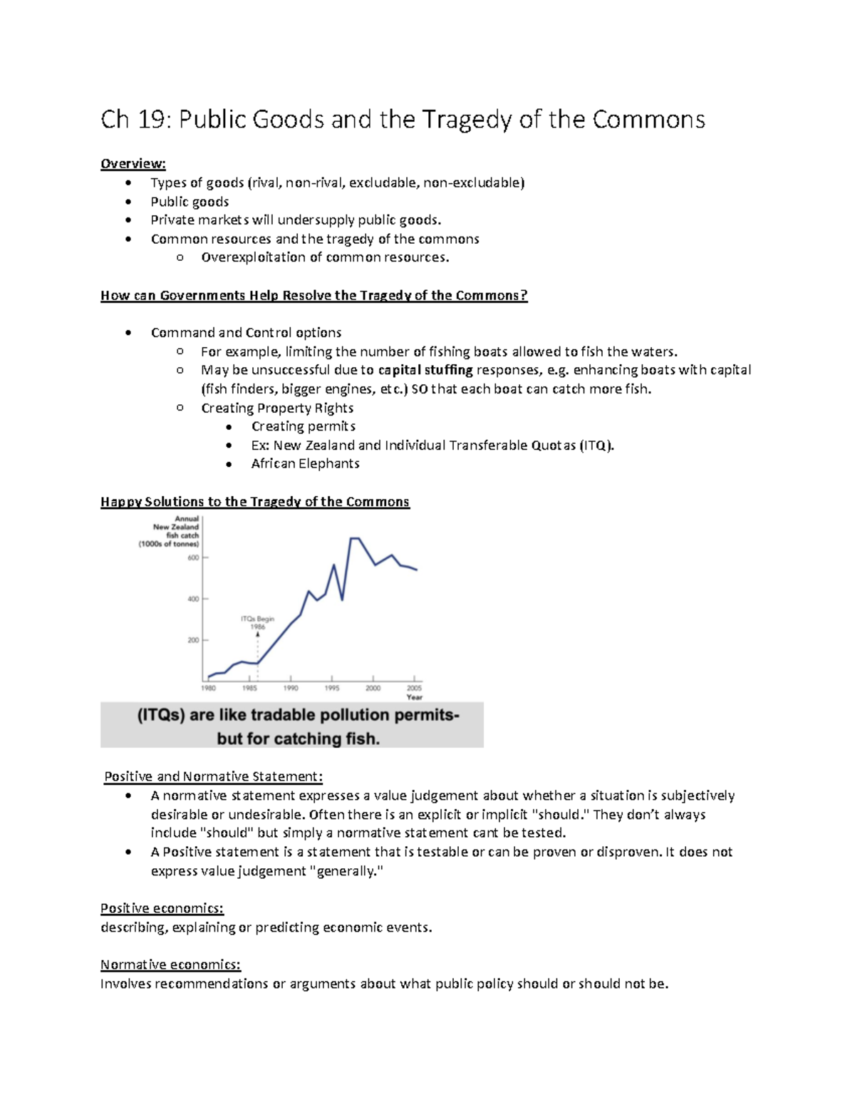 Micro.Tragedy of Commons - Ch 19: Public Goods and the Tragedy of the ...