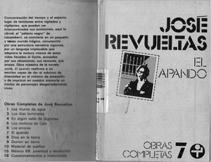 el apando por José Revueltas - Concentración del tiempo y el espu