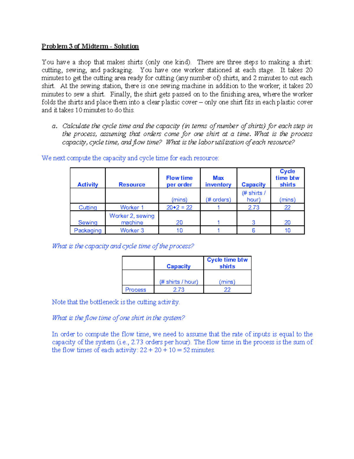 Midterm 3 - Problem 3 Solution - Problem 3 of Midterm - Solution You ...