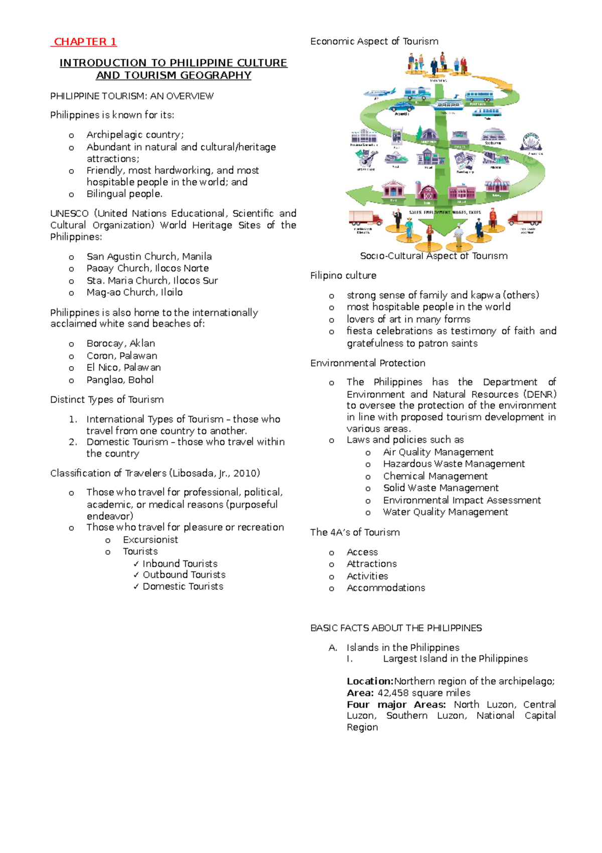 THC3 notes - for tourism and hospitality students - CHAPTER 1 ...