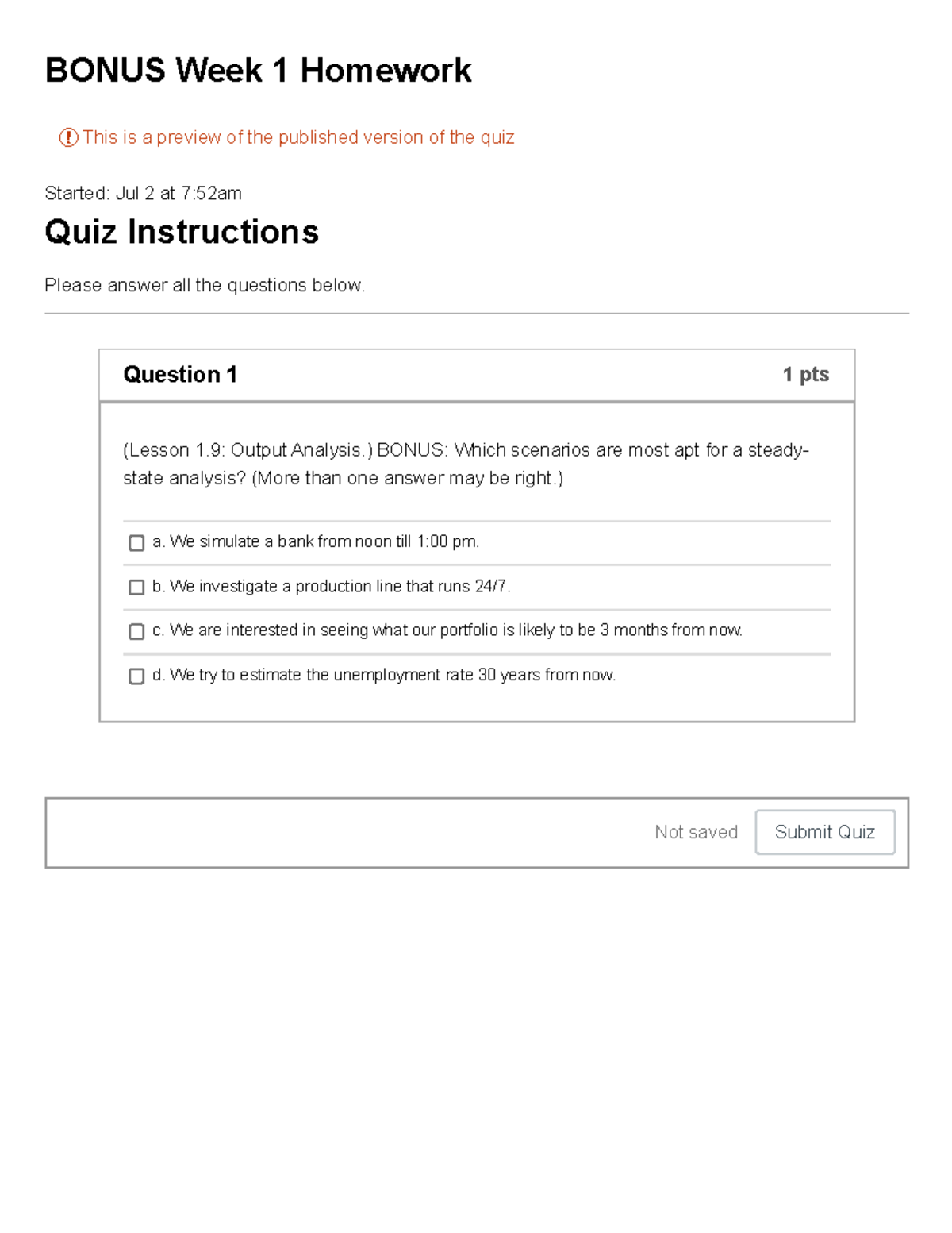 Bonus Week 1 Homework (Fall, Spring) - BONUS Week 1 Homework This is a ...