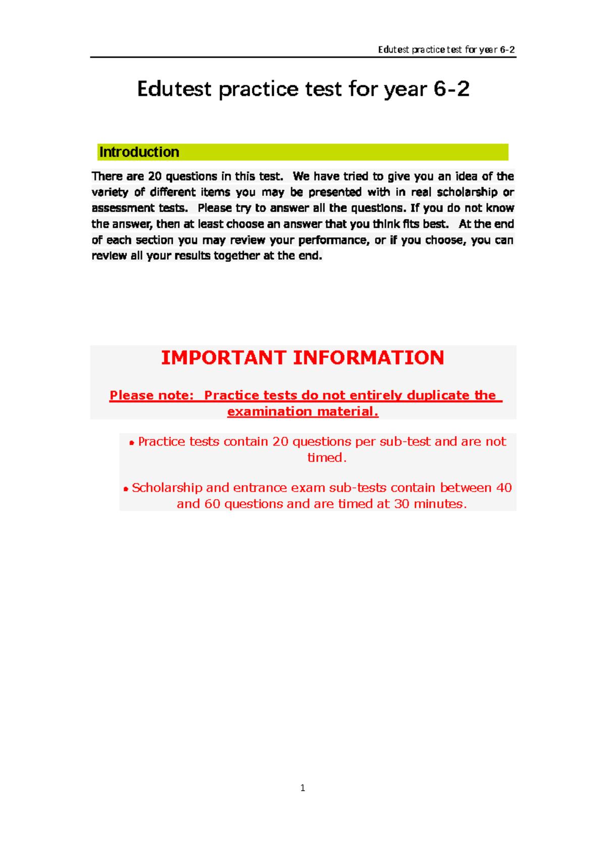 Verbal reasoning practice test (Verbal reasoning for year 8 - 9 kids ...