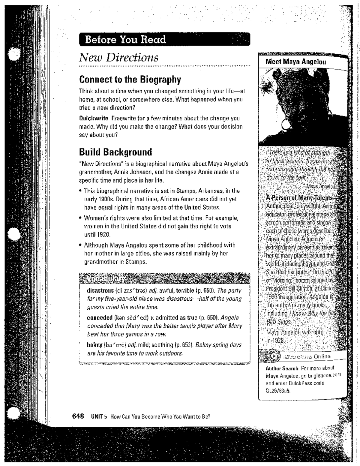 New Directions Story - For stronger - Before You Read New Directions ...