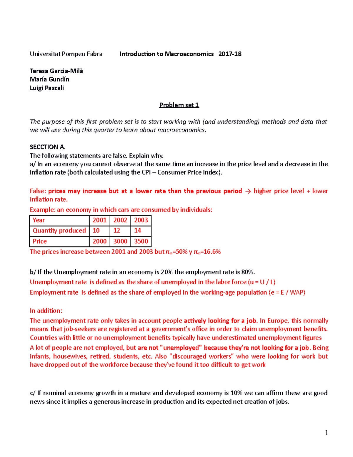 Problem Set 1 Solutions - Universitat Pompeu Fabra Introduction to Macroeconomics 2017- Teresa ...