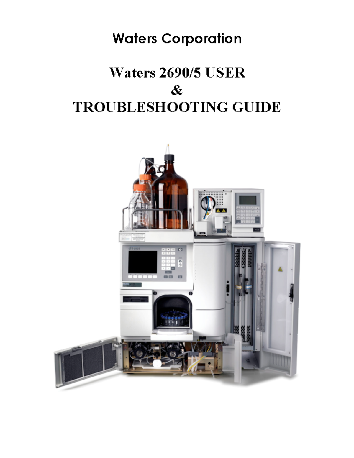 Waters Corporation trouble shooting guide - Waters Corporation Waters ...