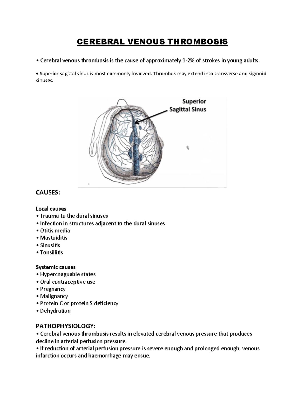Cerebral Venous Thrombosis Cerebral Venous Thrombosis Cerebral Venous
