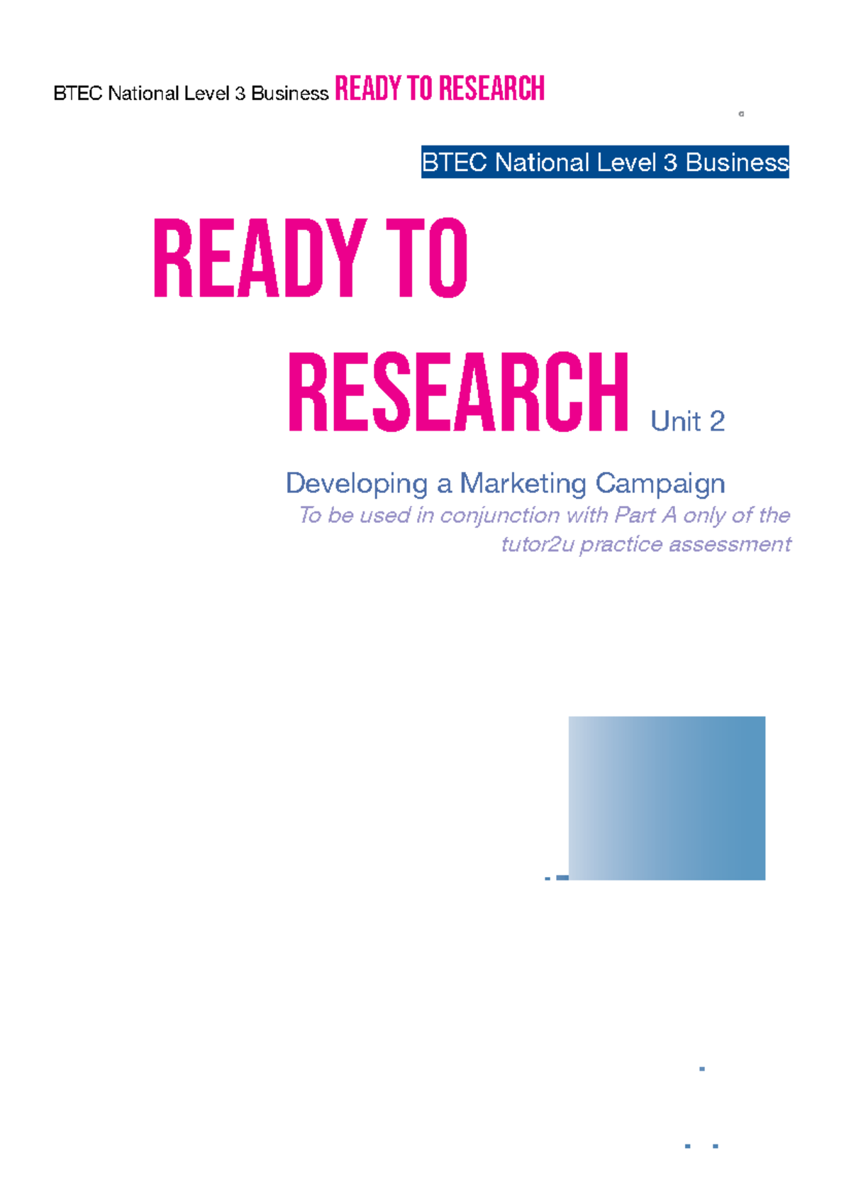 Copy of 04 Ready to Research - BTEC National Level 3 Business ready to ...