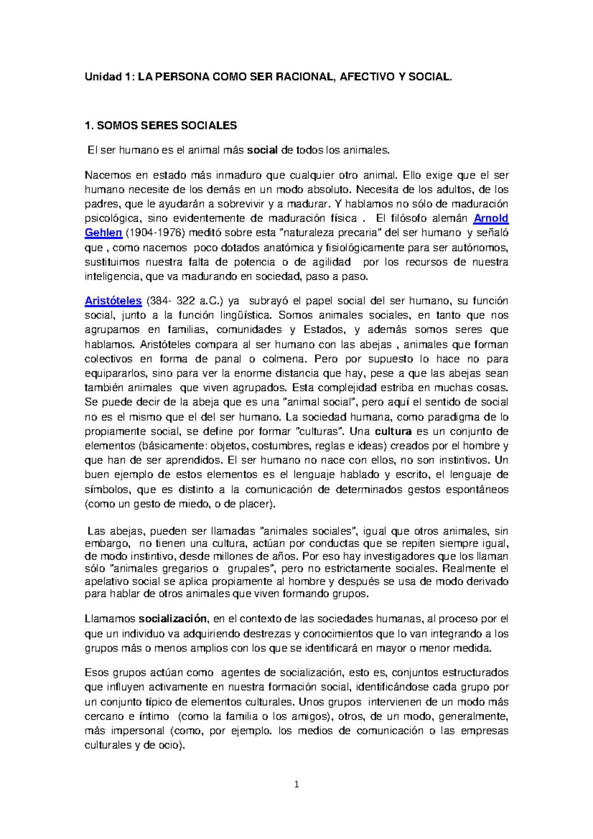 Hombre Racional - FILOSOFIA - Unidad 1: LA PERSONA COMO SER RACIONAL ...