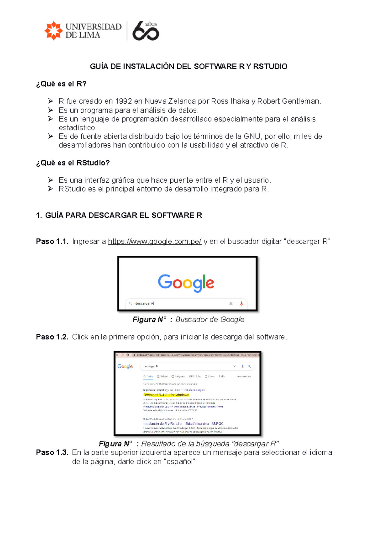 Instalacion del R y Rstudio - GUÍA DE INSTALACIÓN DEL SOFTWARE R Y ...