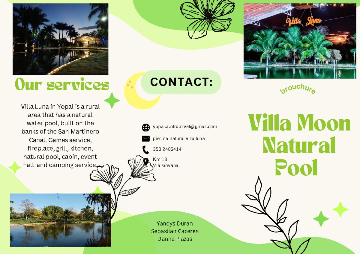 Folleto Tríptico Medio Ambiente Naturaleza Moderno Verde y Blanco ...