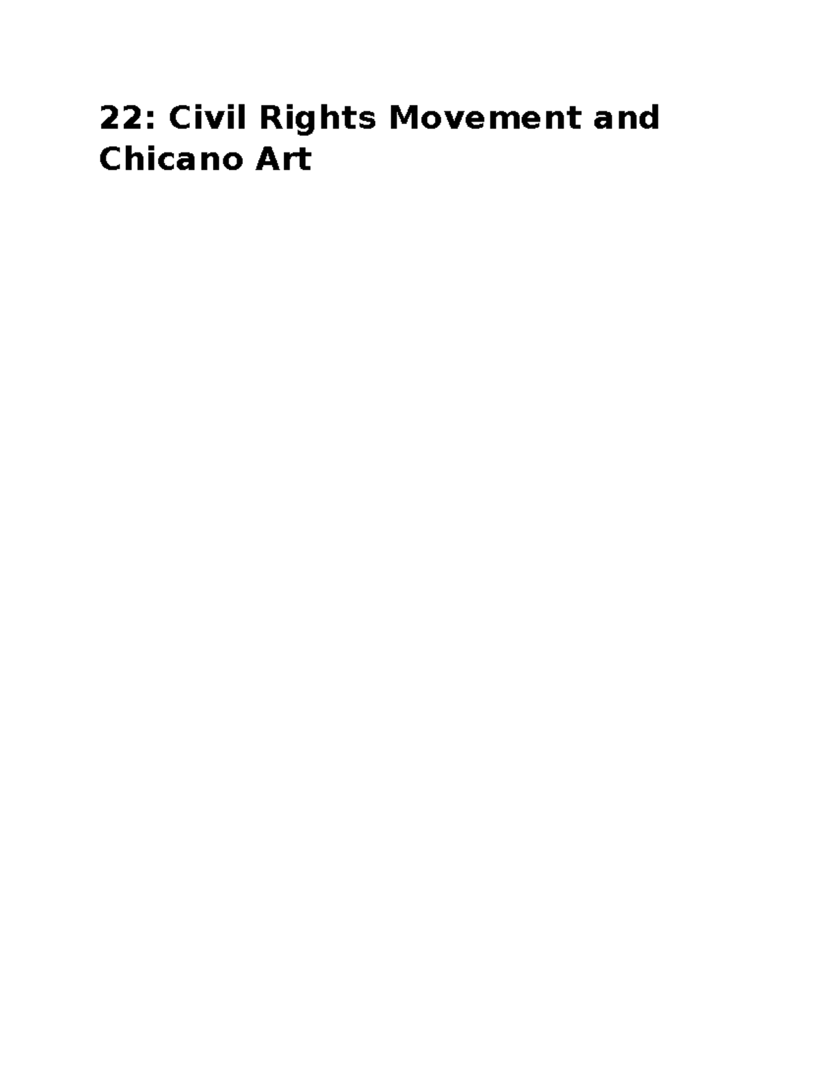 Lec 22 - Civil Rights Movement and Chicano Art - 22: Civil Rights ...