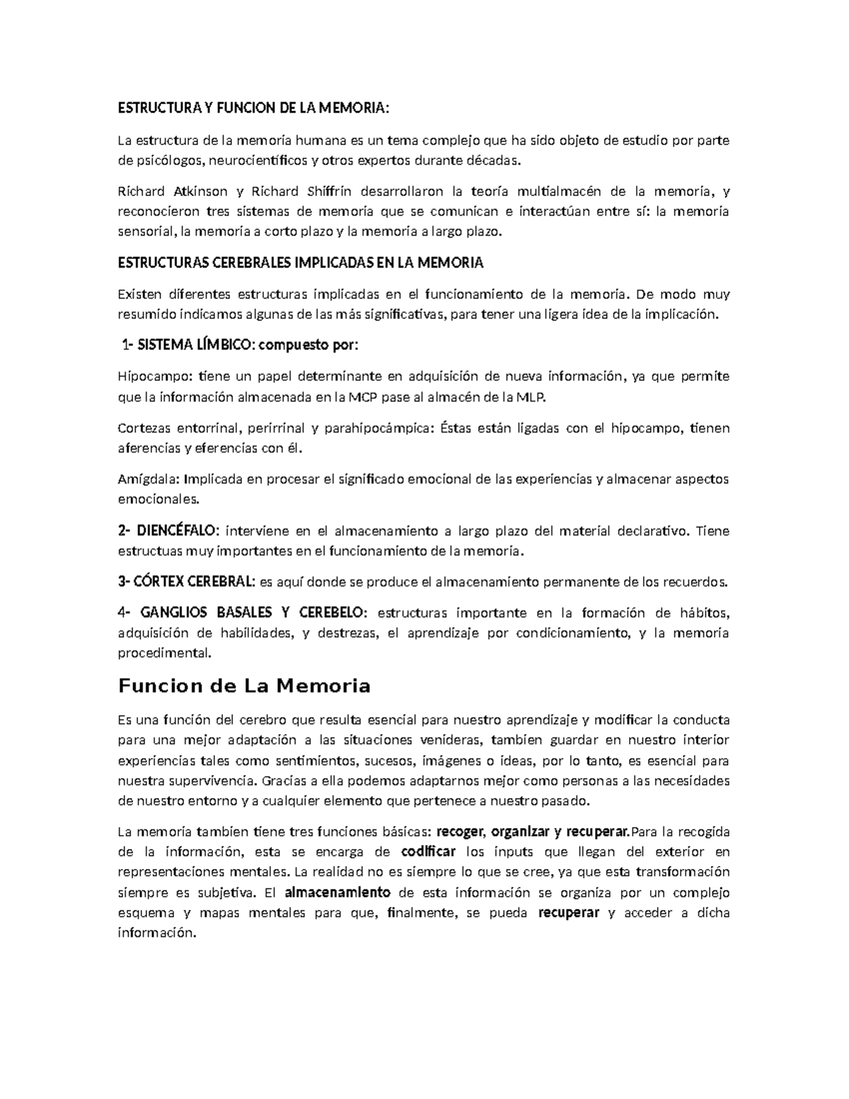 Estructura de la memoria - Richard Atkinson y Richard Shiffrin ...