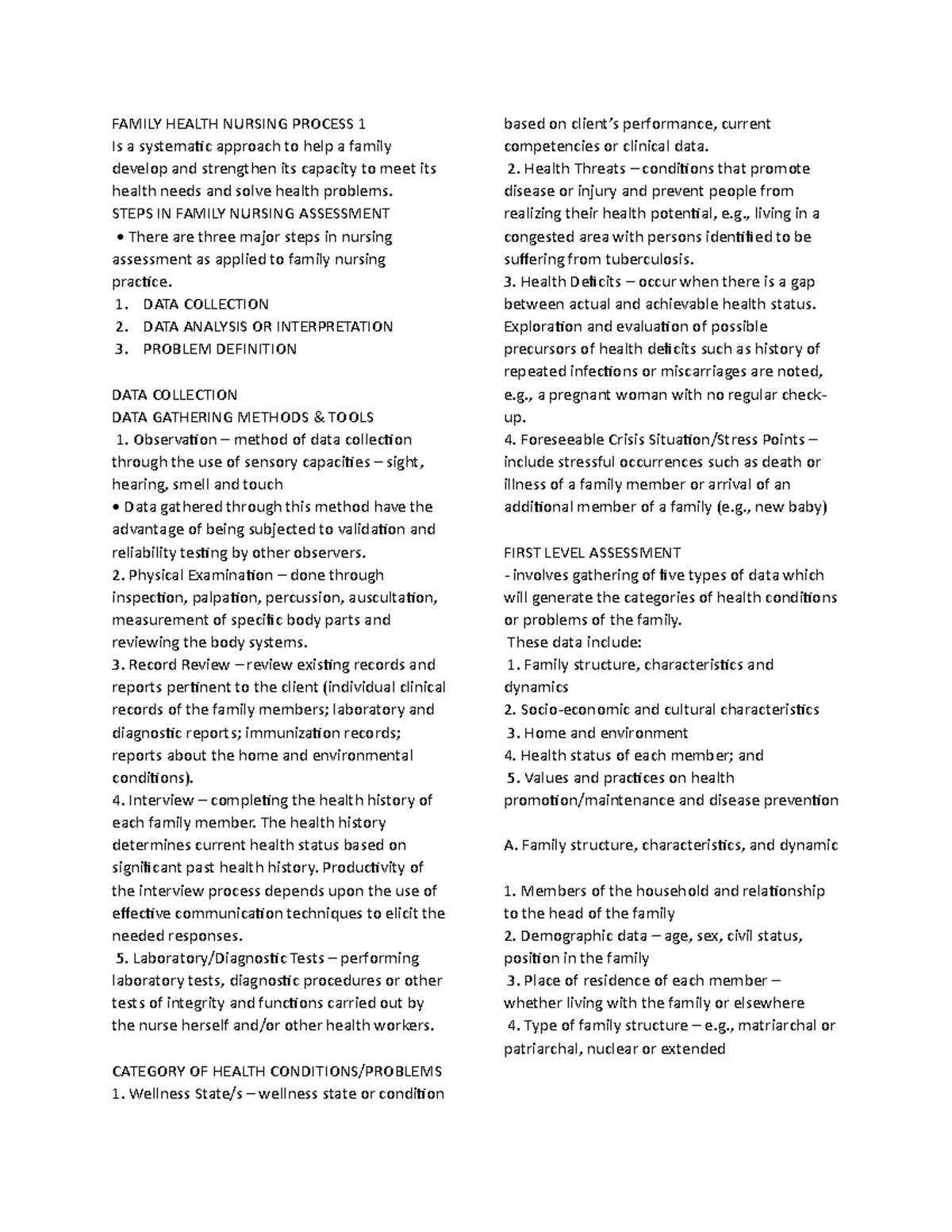 Print Grade 6 FAMILY HEALTH NURSING PROCESS 1 Is A Systematic print-grade-6-family-health-nursing-process-1-is-a-systematic