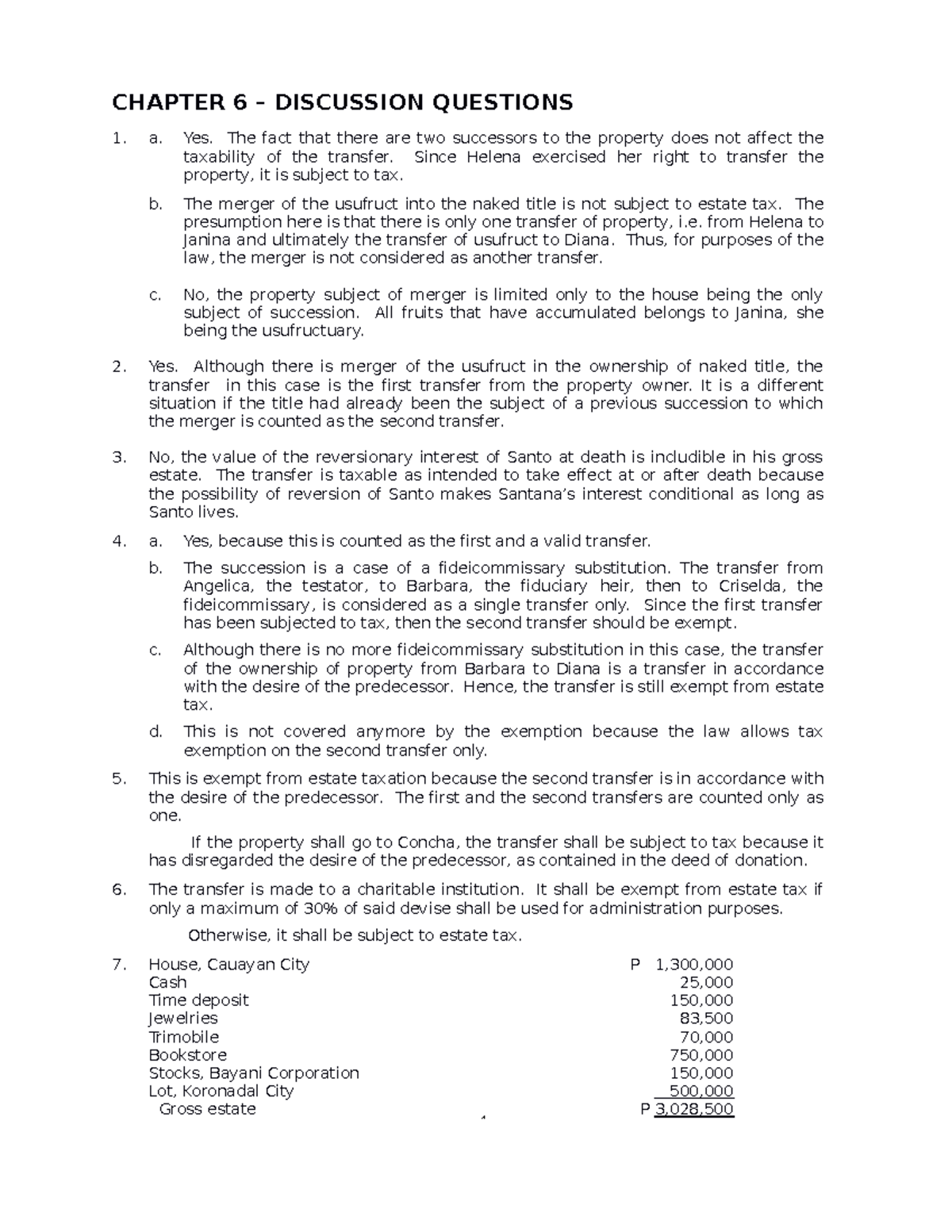 Sol man 6 - solution manuals - CHAPTER 6 – DISCUSSION QUESTIONS a. Yes ...