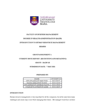 Tutorial 1 - PLOC - TUTORIAL 1 Essential Managerial Tasks The job of ...