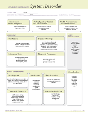 Asthma - ati - ACTIVE LEARNING TEMPLATES THERAPEUTIC PROCEDURE A System ...
