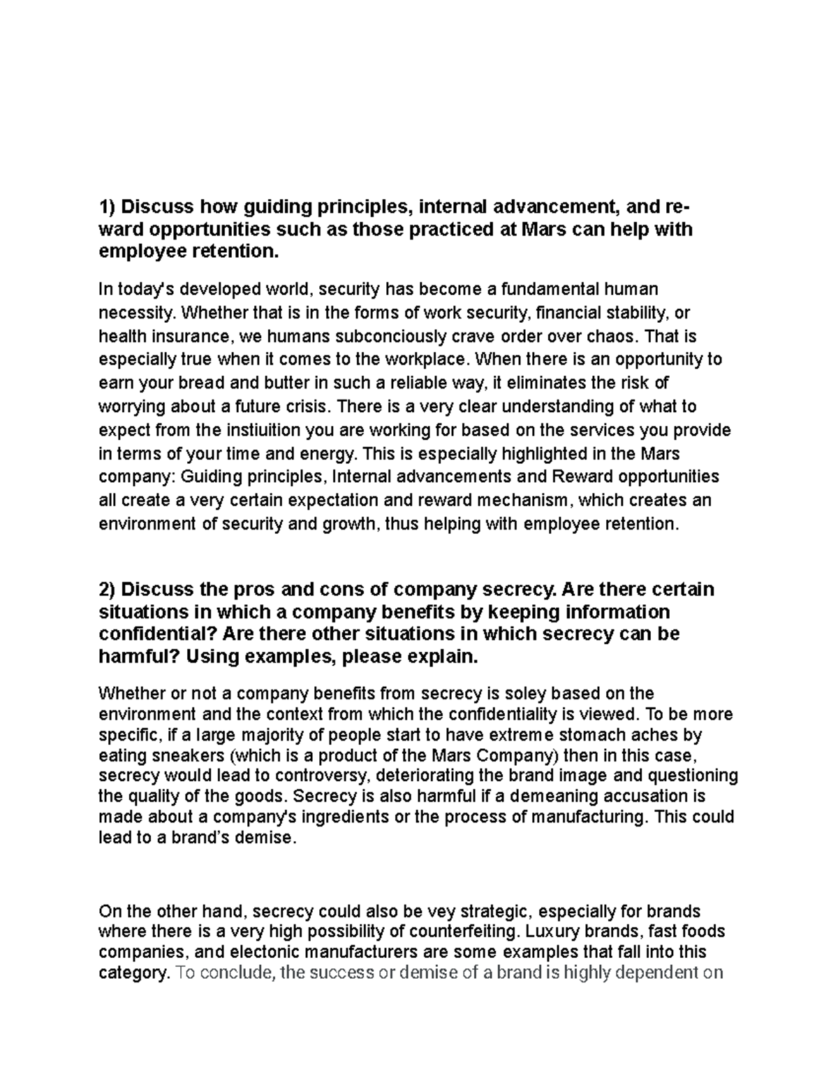 Assignment 1 Intro to Business - 29:390:329 - Studocu