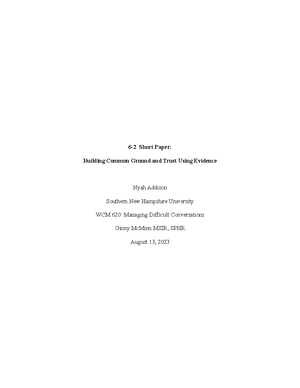 Addison WCM 620 Final Project - 9-1 Final Project: Summary of Findings ...