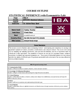 Chapter 14 (Inference) - Statistical Inference - Studocu