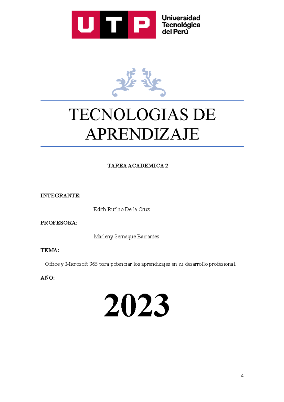 Rufino Edith TA2 - espero les sirva - TECNOLOGIAS DE APRENDIZAJE TAREA ...