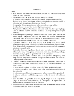 Anatomi Topografi 4 - Daerah Kaki Depan - Pertemuan 4 Materi Fungsi ...