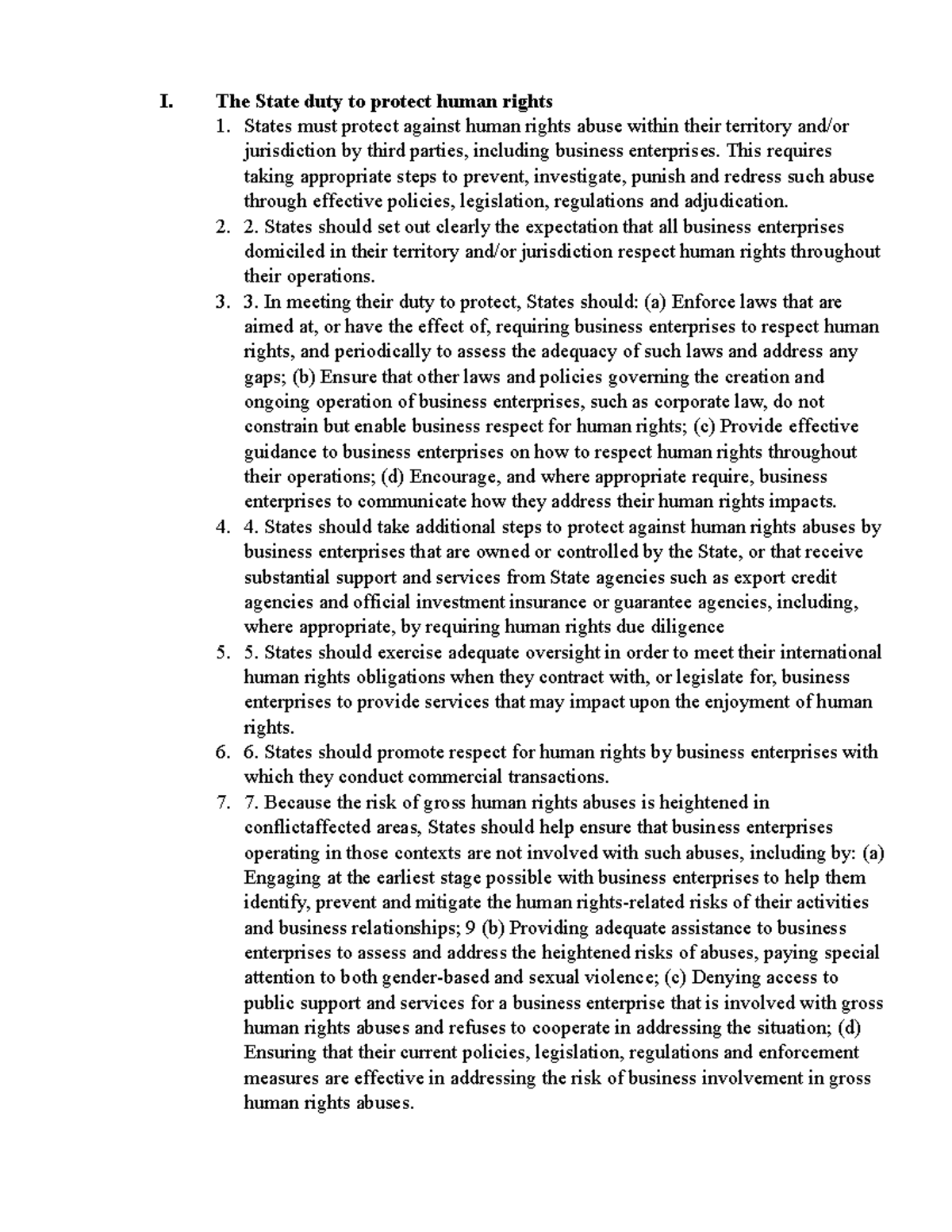 Phạm Thùy Dương - 2111510022 - I. The State duty to protect human ...