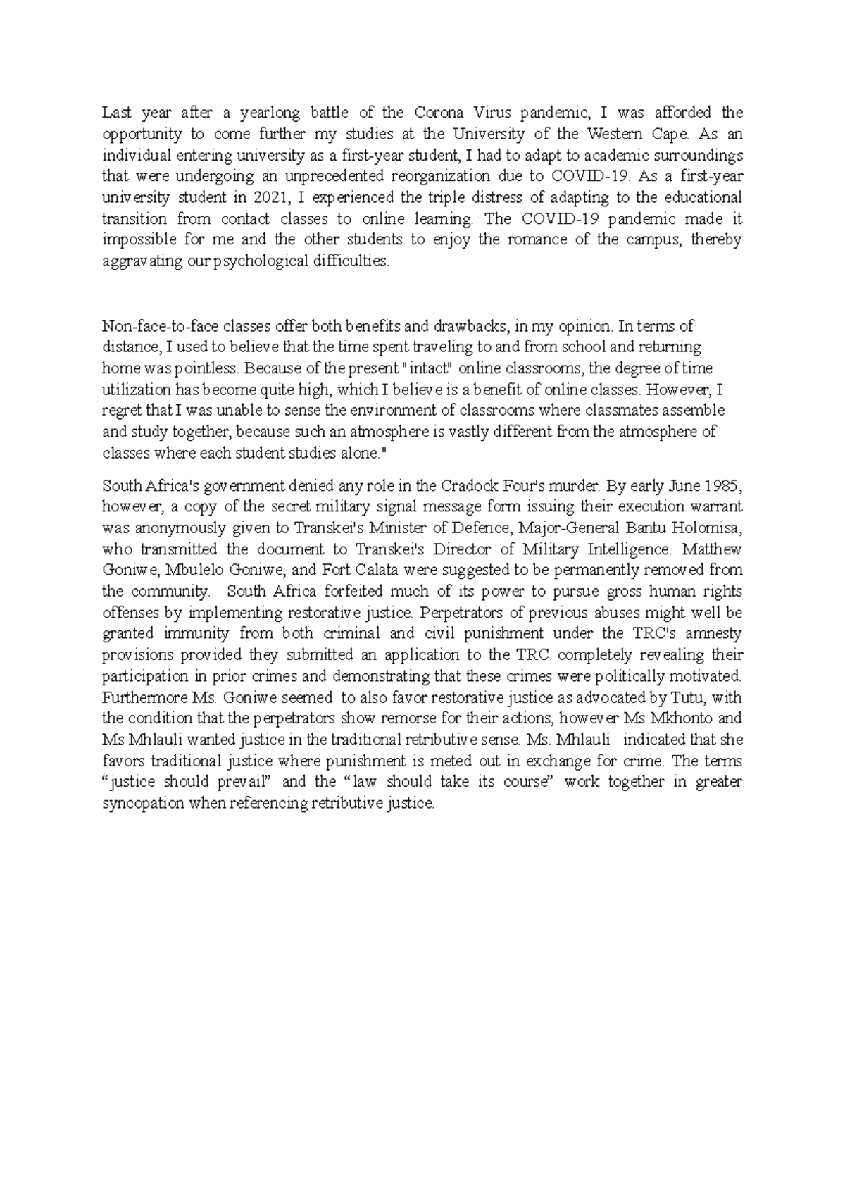 Last year after a yearlong battle of the Corona Virus pandemic - As an ...