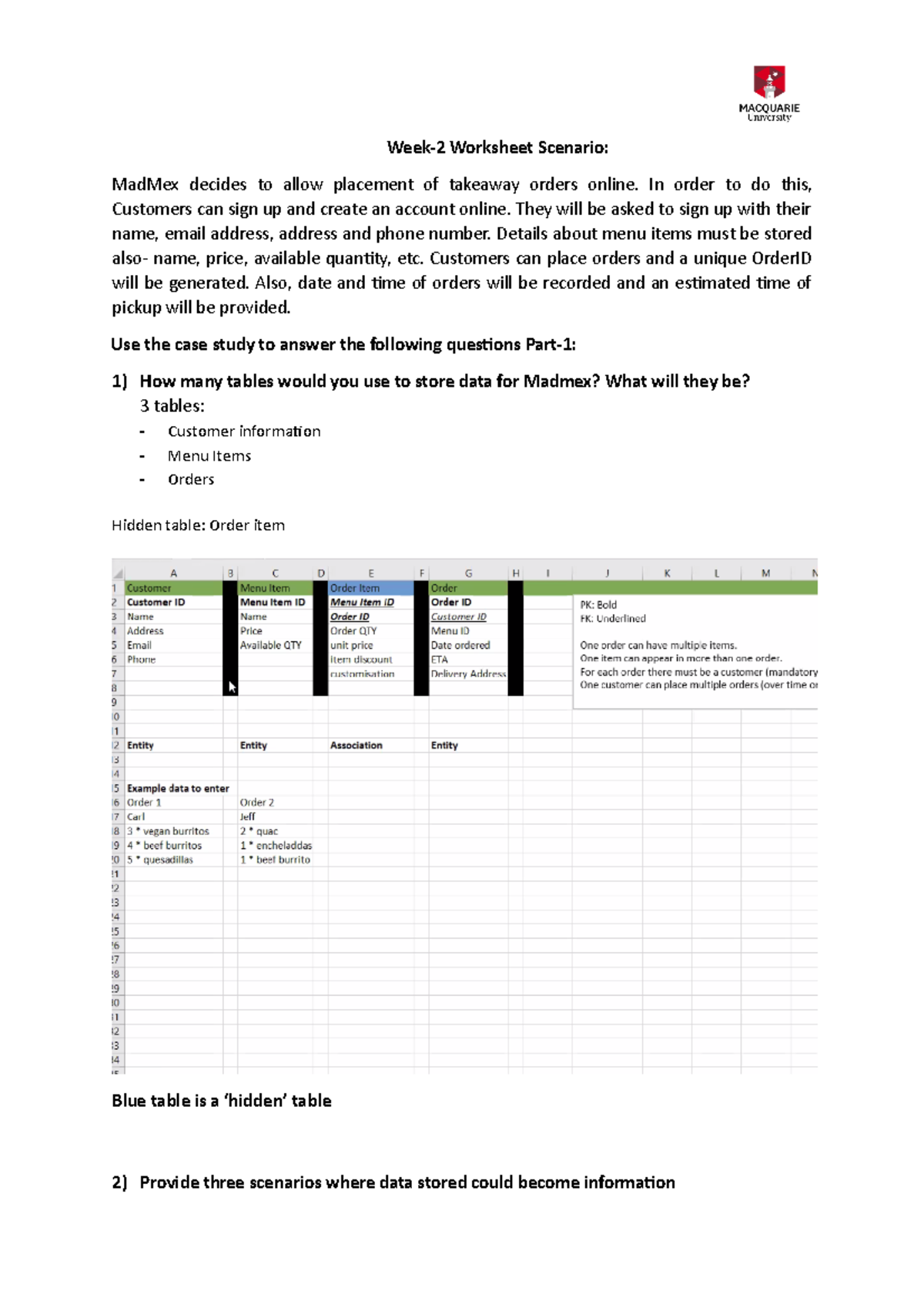 Week2 Worksheet - COMP1350 2021 Sem 2 Practical Workshop - COMP1350 - MQ - Studocu