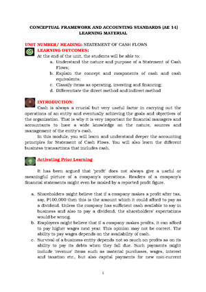 Module-chapter 2 Accounting Concepts AND Principles - UNIT 1 ACCOUNTING CONCEPTS AND PRINCIPLES ...