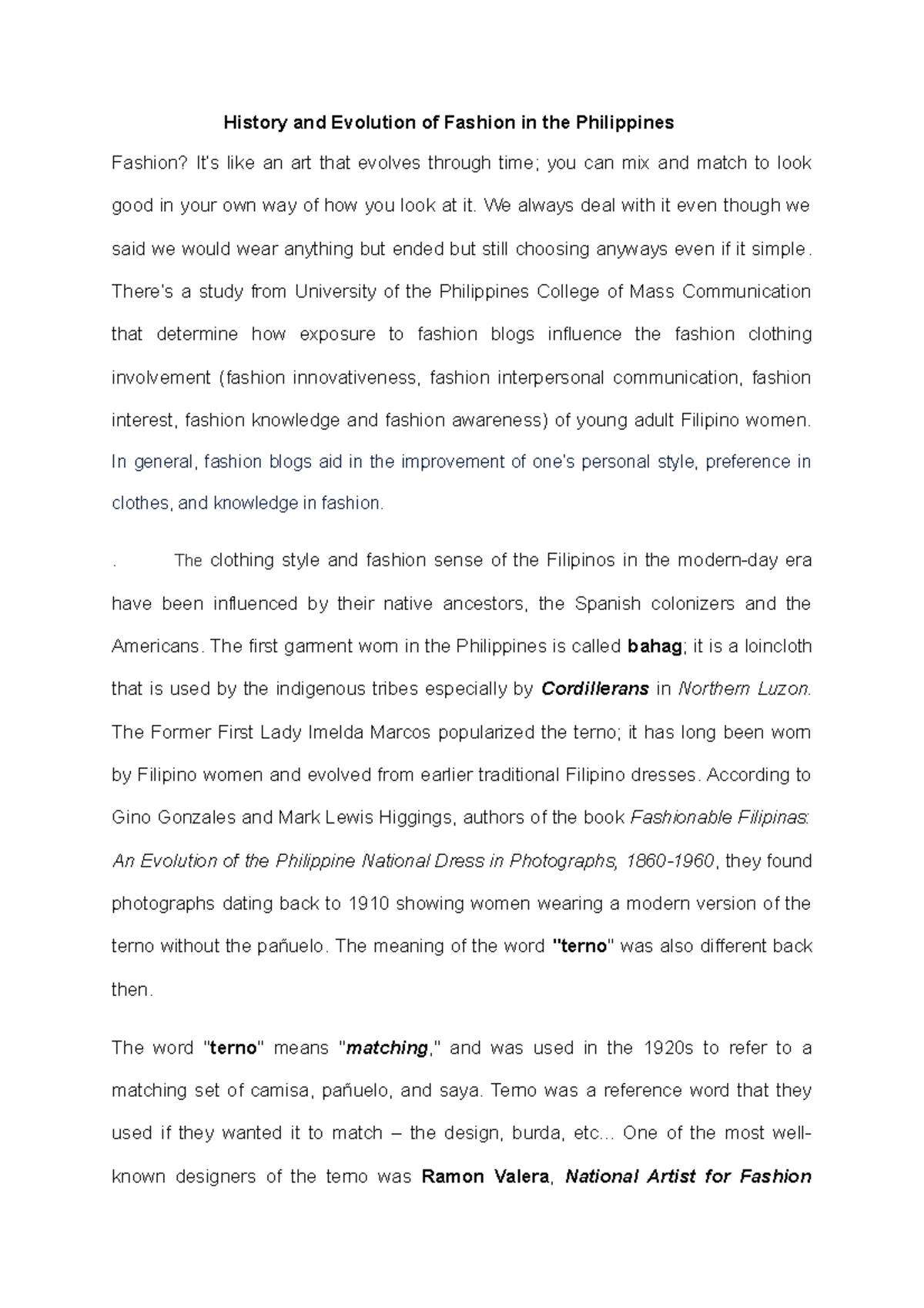 History of Fashion - mixed documents just for the purpose of unlocking ...