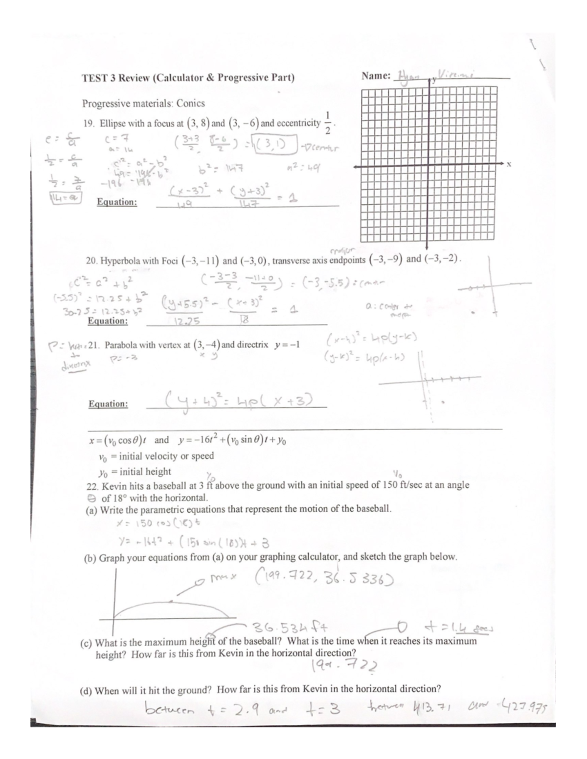 TEST 3 Review (Calculator & Progressive Part) - Studocu