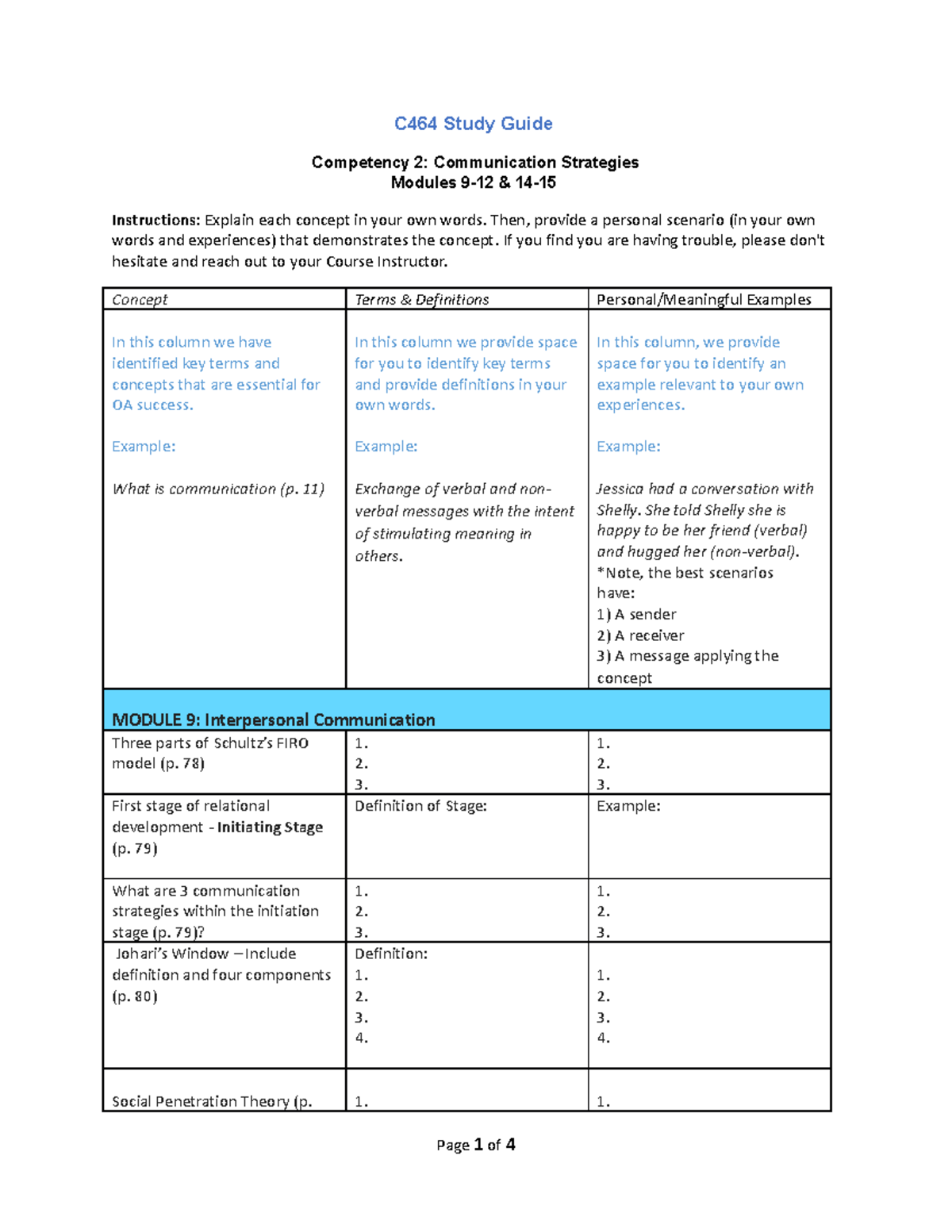 C464 Study Guide - Competency 2 - C464 Study Guide Competency 2 ...