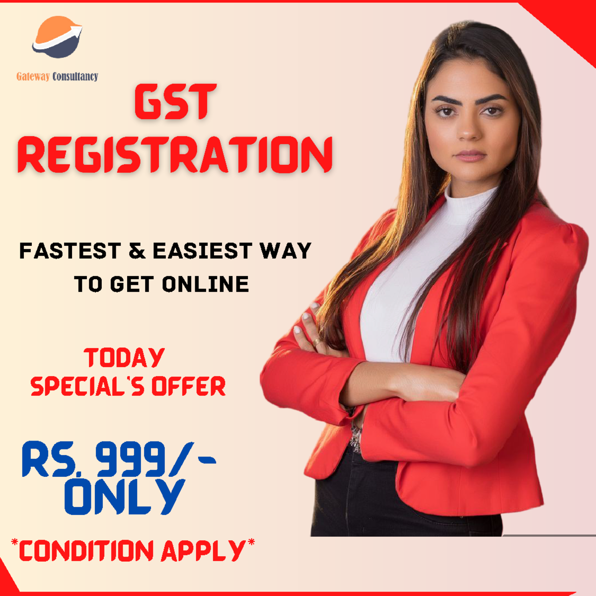 Gst registration - Vjhg - Rs. 999/- Only TODAY SPECIAL'S OFFER ...