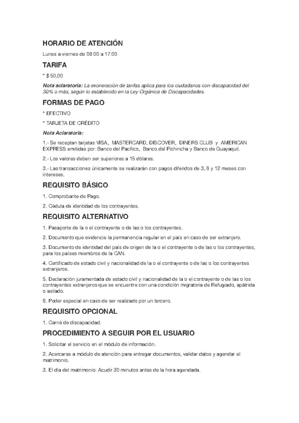Lllooo - Apuntes 6 - HORARIO DE ATENCIÓN Lunes a viernes de 08:00 a 17 ...
