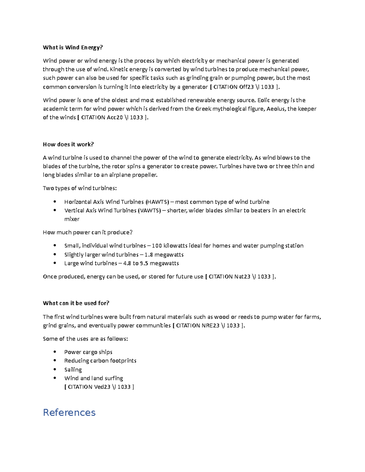 What is Wind Energy - assignment - What is Wind Energy? Wind power or ...