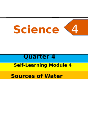 Science 4-Q4-SLM17 - Self-Learning Module 17 - Science 4 Science ...