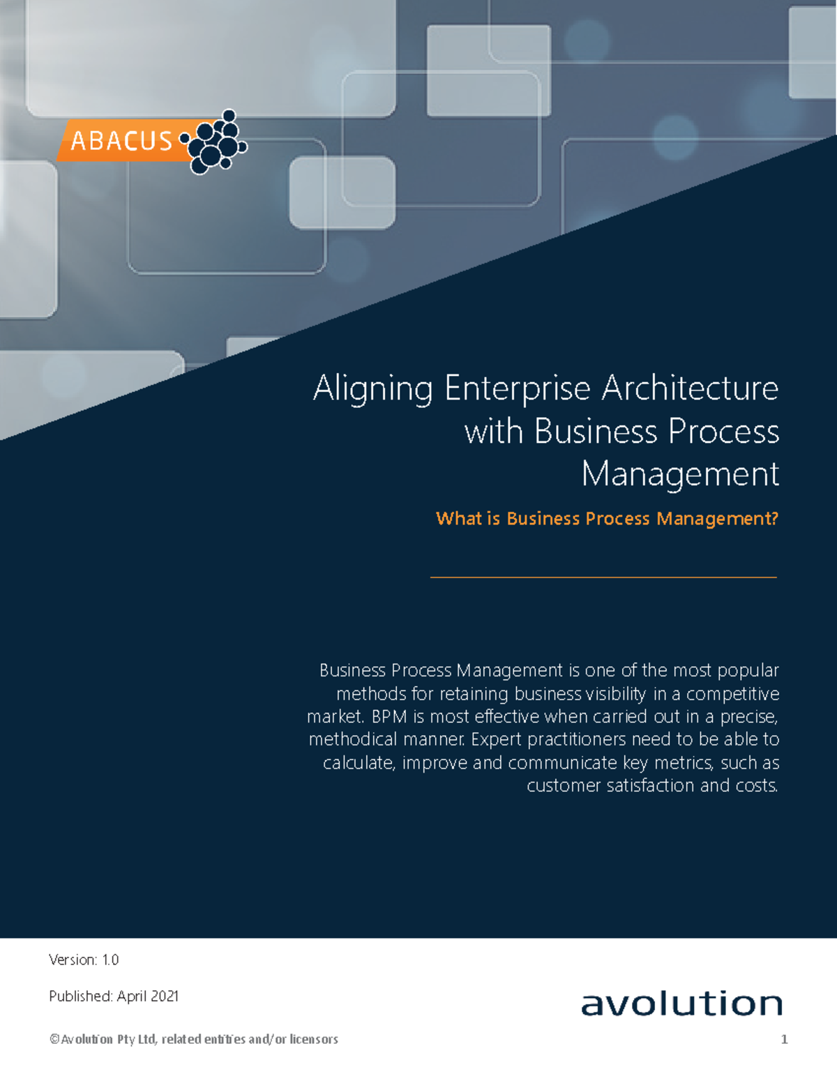 Aligning EA with Business Process Management - Aligning Enterprise ...