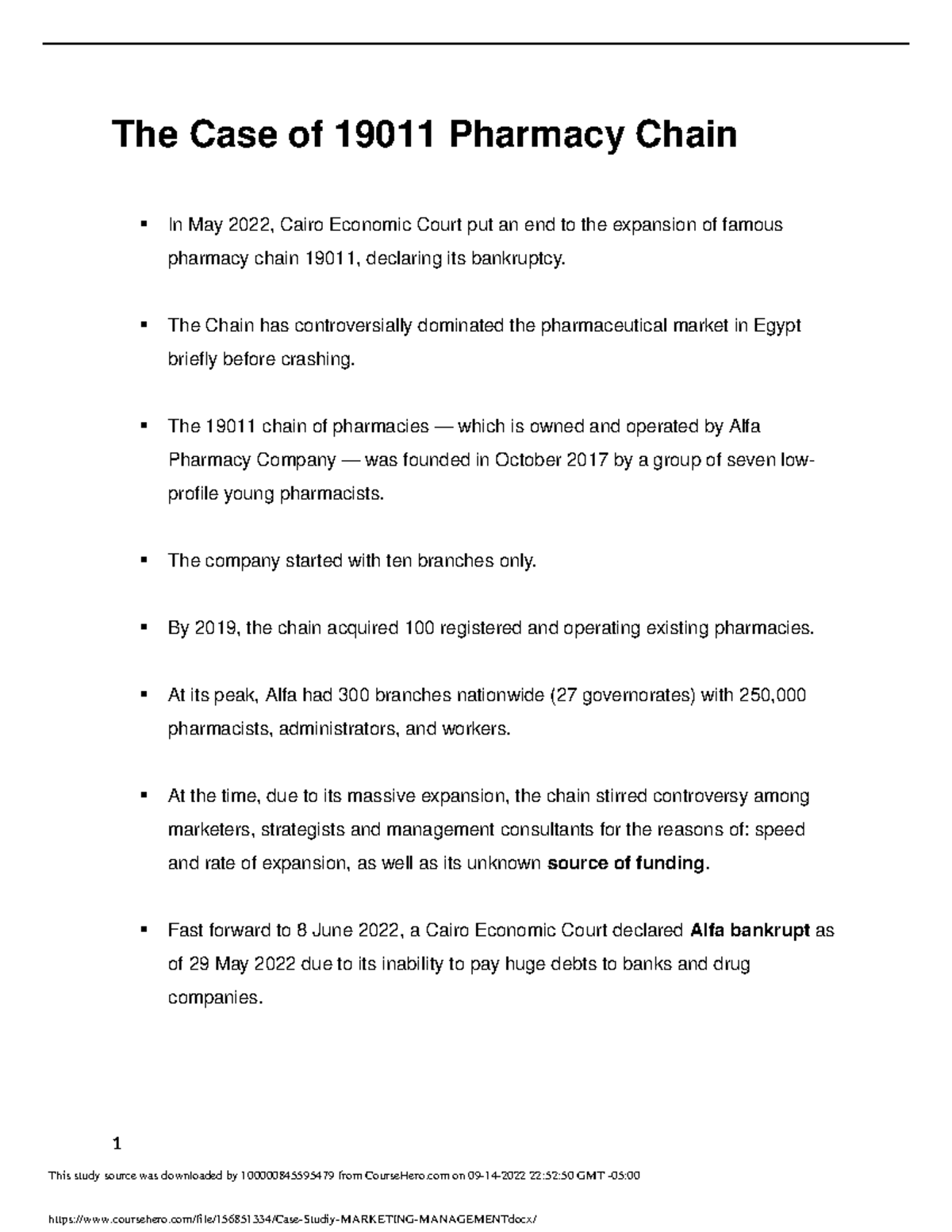 Case Studiy Marketing Management The Case Of 19011 Pharmacy Chain In case-studiy-marketing-management-the-case-of-19011-pharmacy-chain-in