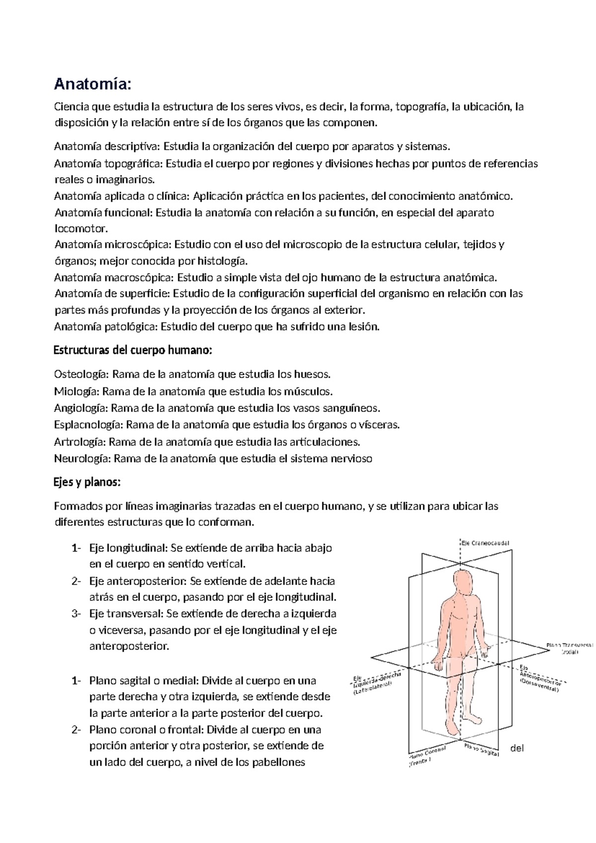 Anatomia completa Amgaa Lanus - Anatomía: Ciencia que estudia la ...