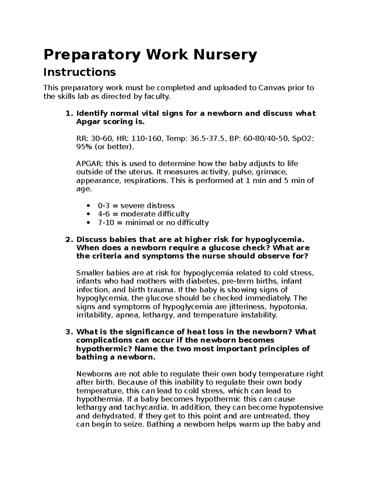 Preparatory Work Nursery - Preparatory Work Nursery Instructions This ...
