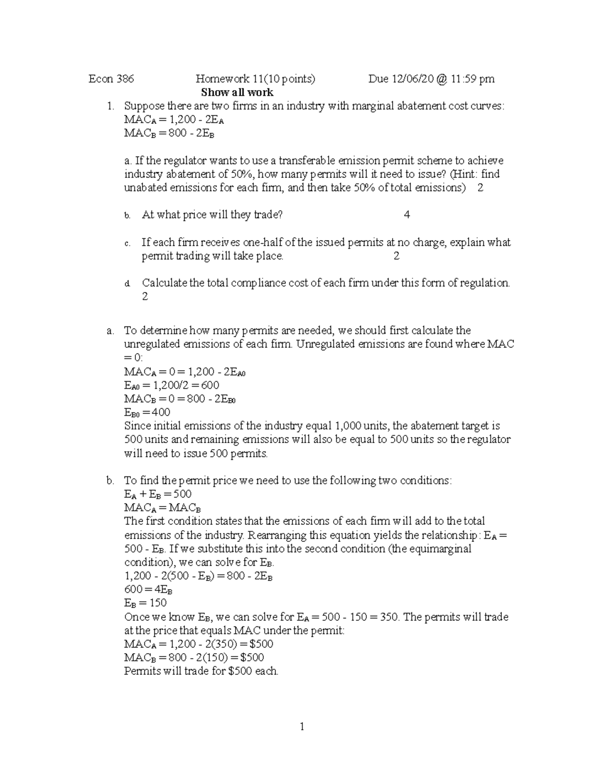 HW11 - Homework 11 Answers - Econ 386 Homework 11(10 points) Due 12/06 ...