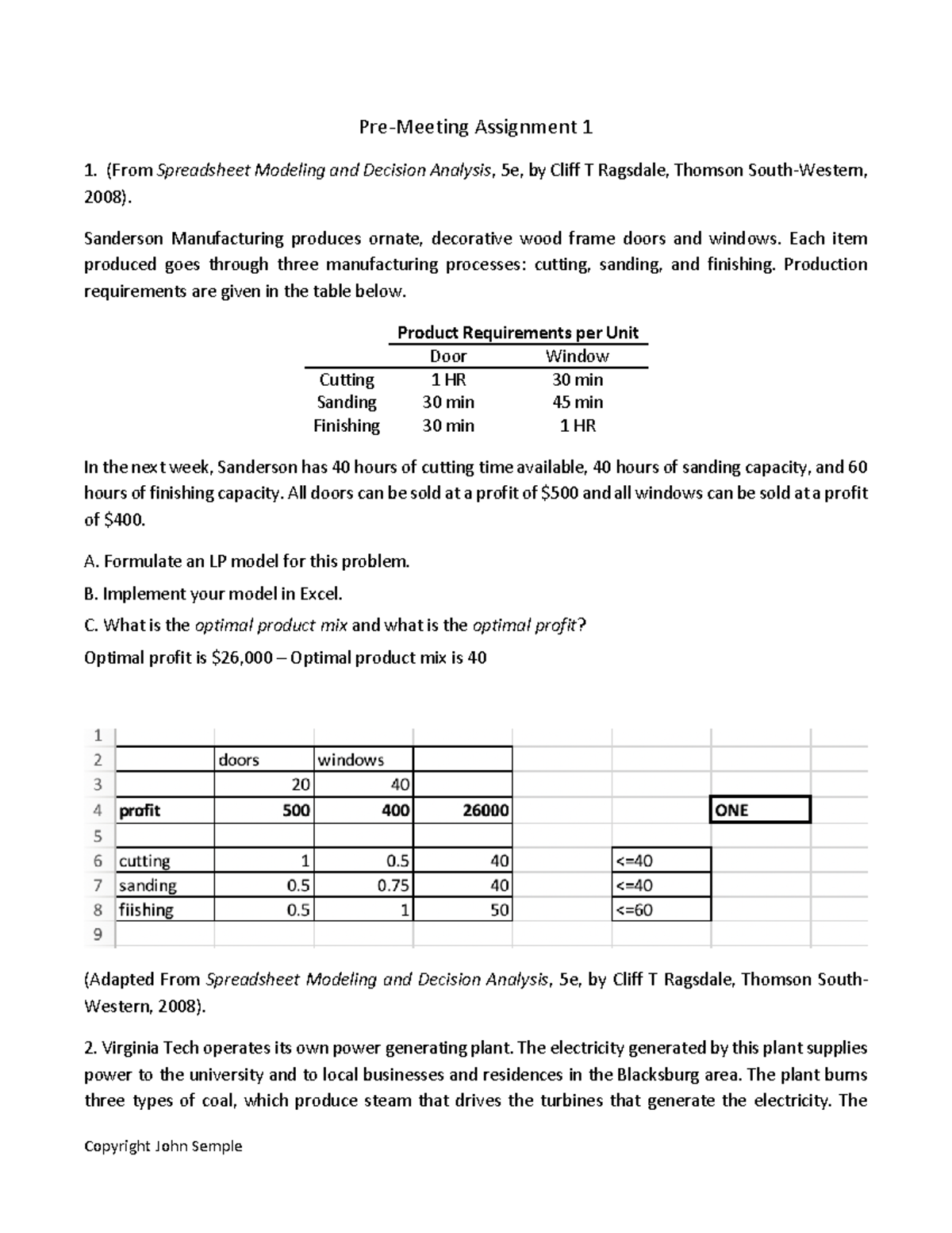 File 123462 - sample study material - Copyright John Semple Pre-Meeting ...