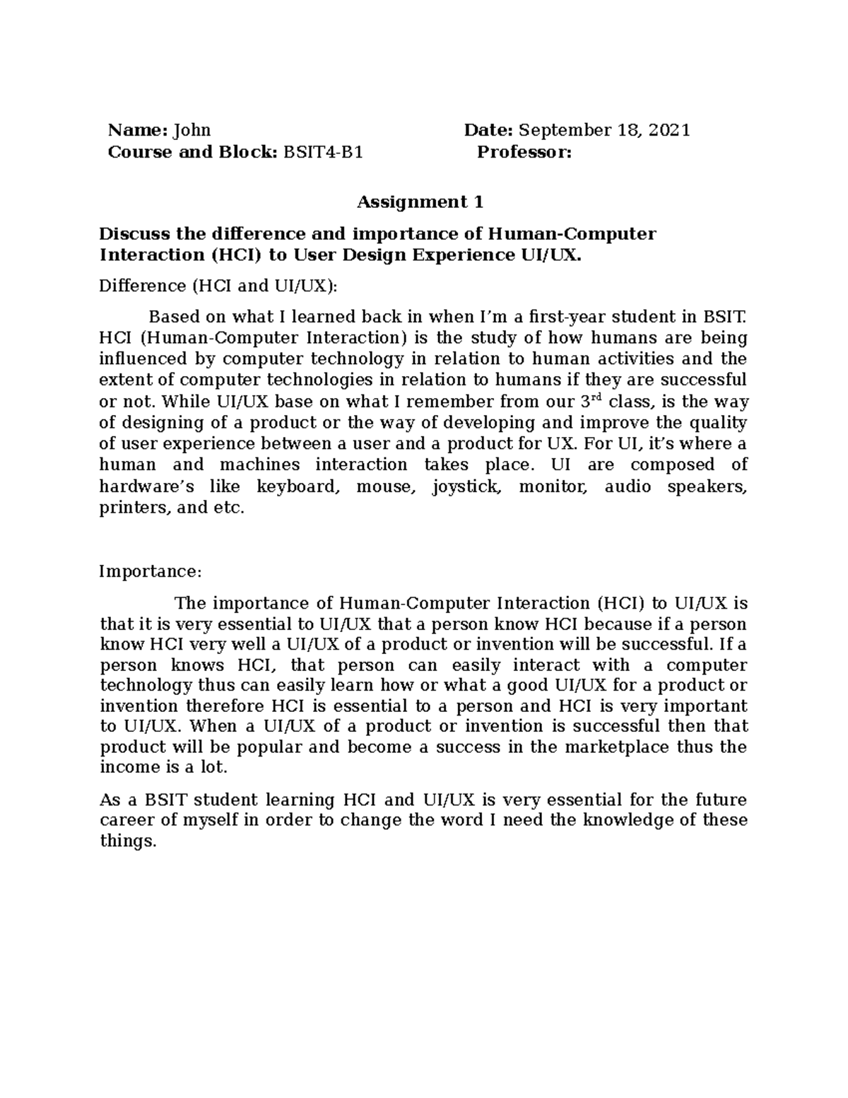 John Human Computer Interaction Hci To User Design Experience Uiux Difference Hci And Ui