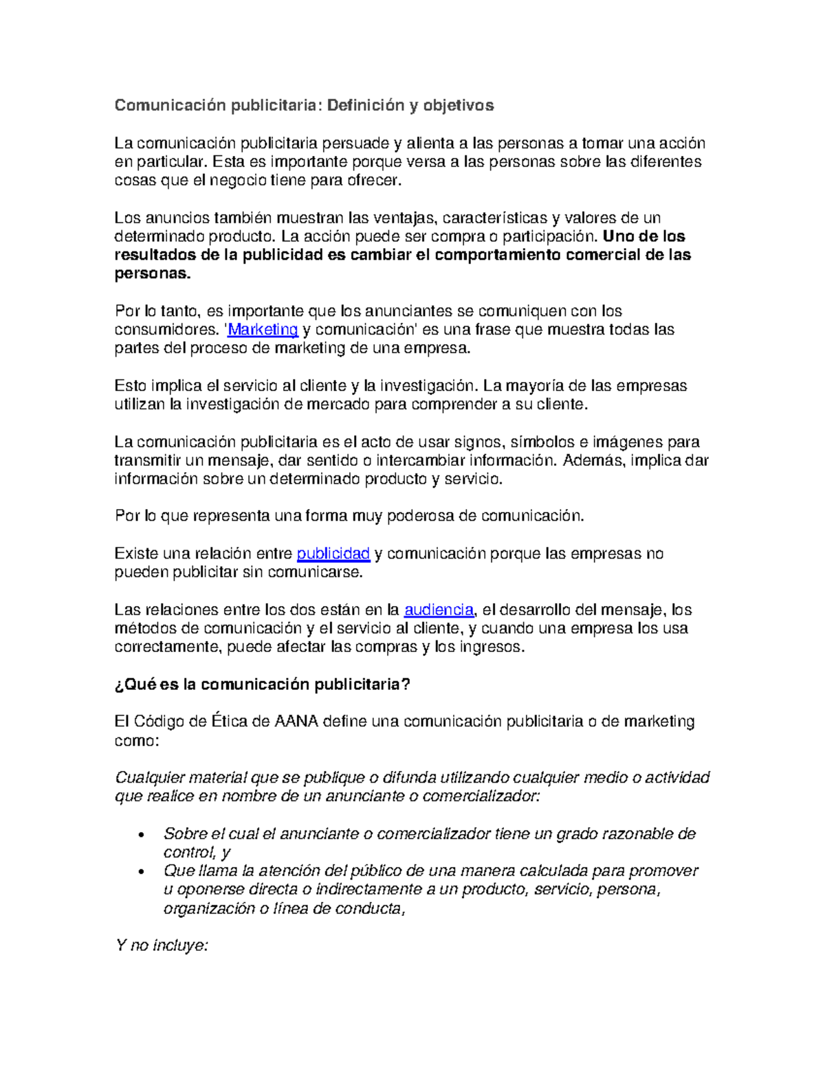 Comunicación publicitaria - Comunicación publicitaria: Definición y ...