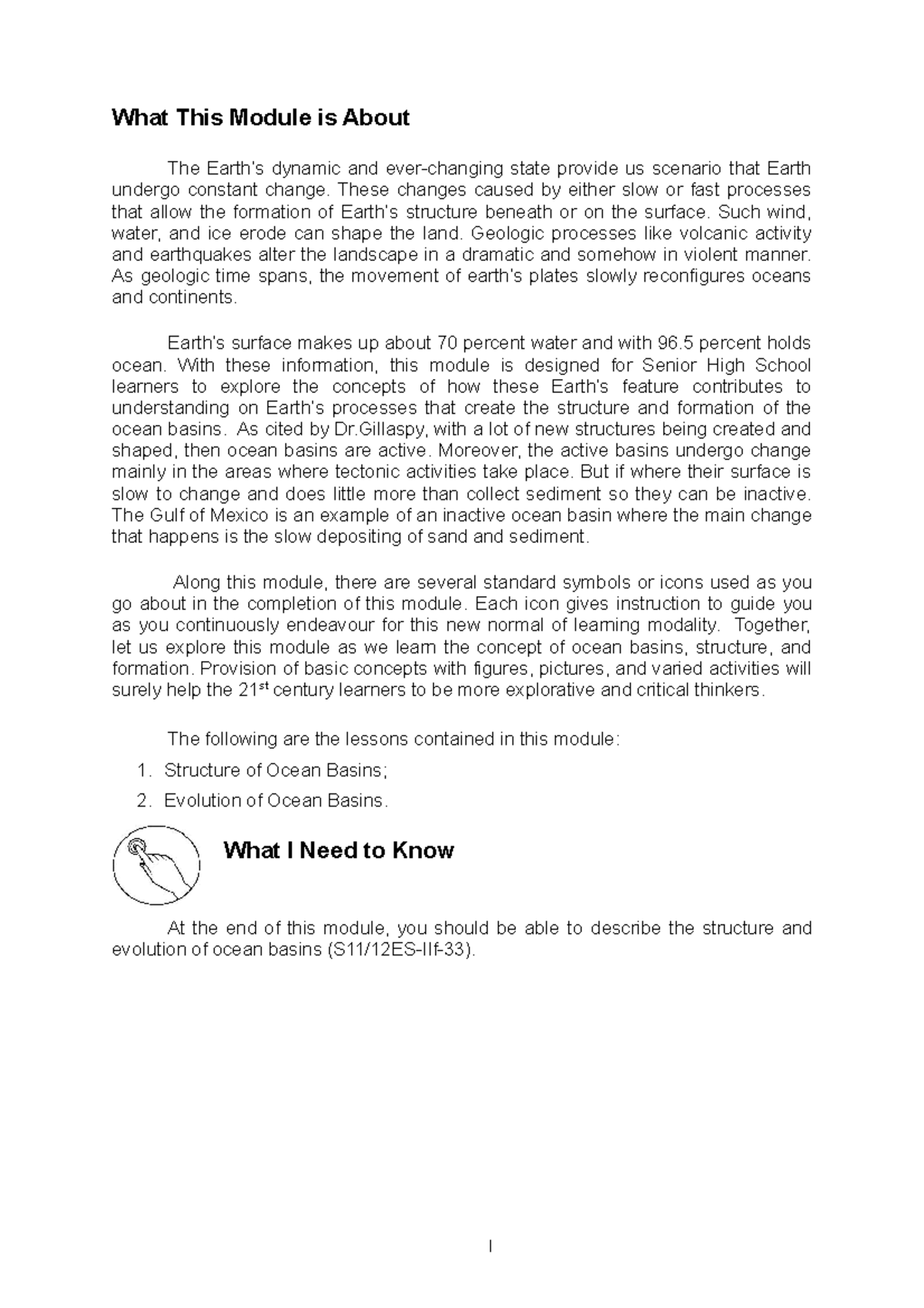 Earth Science Module 10 - What This Module is About The Earth’s dynamic ...