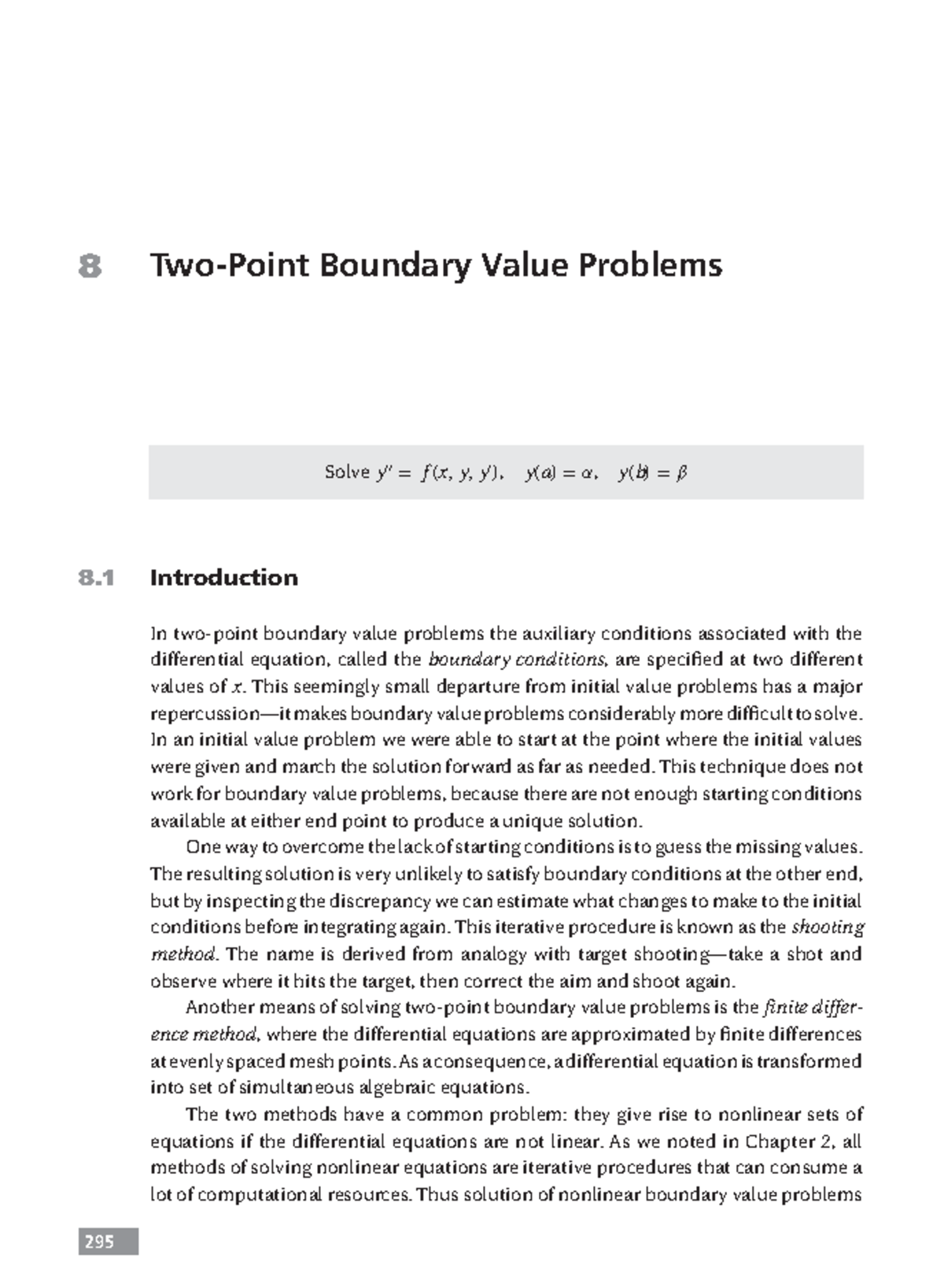Numerical Method with Python-102 - 8 Two-Point Boundary Value Problems Solve y′′ = f (x, y, y ...